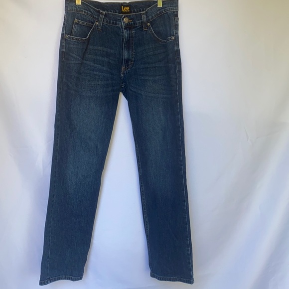 Lee | Jeans | Mens Lees Straight Leg Jeans Dark Stone Washed | Poshmark